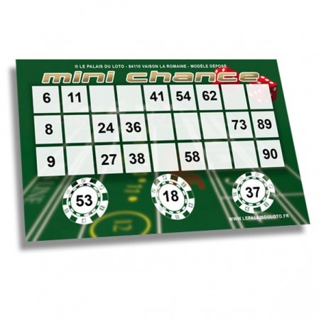 La mini chance, partie spéciale lors de votre loto.